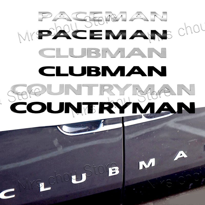 Car 3D Metal Emblem Countryman Clubman Paceman Logo Sticker For Mini ...