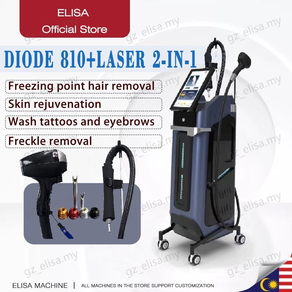 智能冰點脱毛仪 Laser picosecond 810 nm Diode Laser hair removal machine 2- in ...