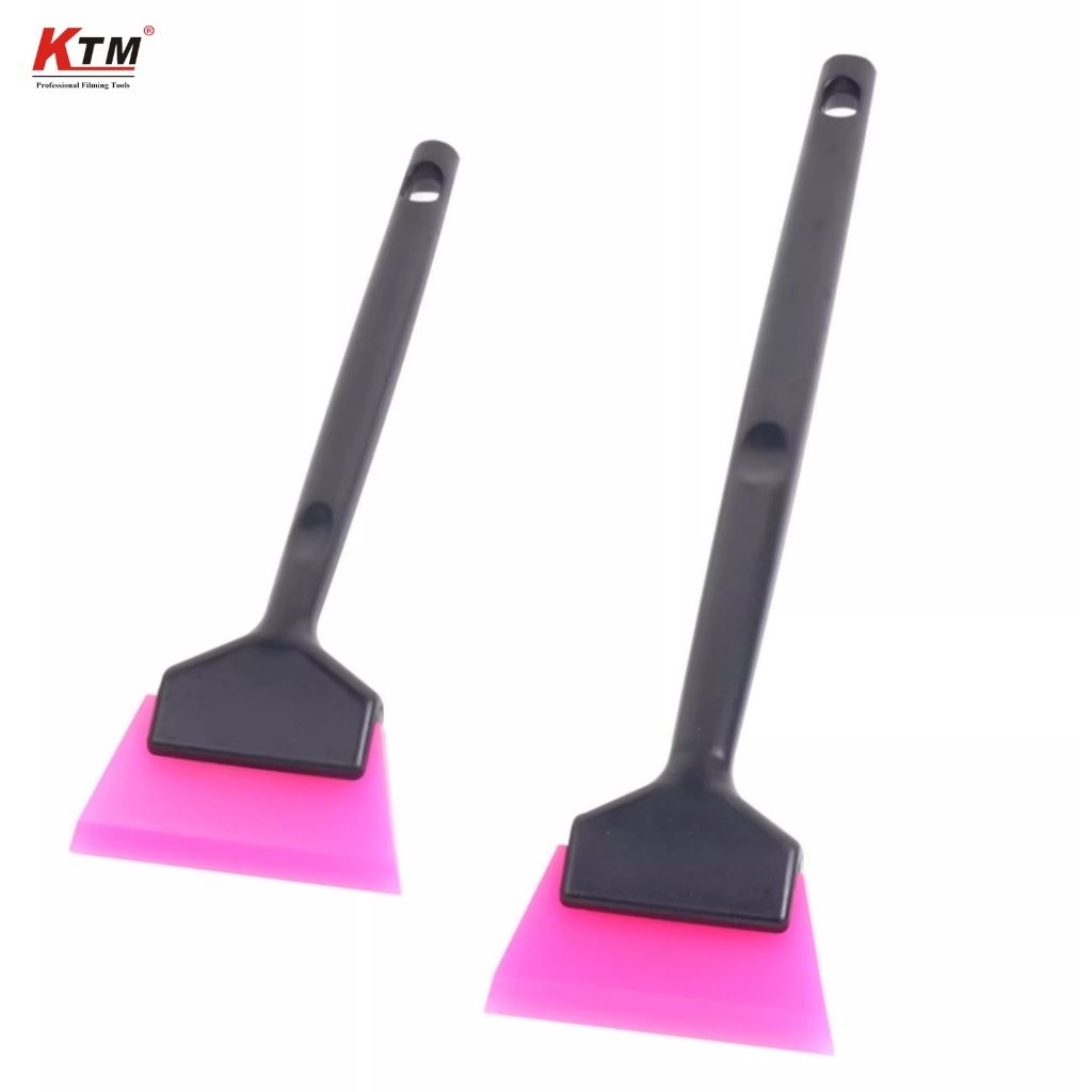 KTM Rubber Blade Scraper Short Long Handle Cleaning Handy Squeegee Kit ...