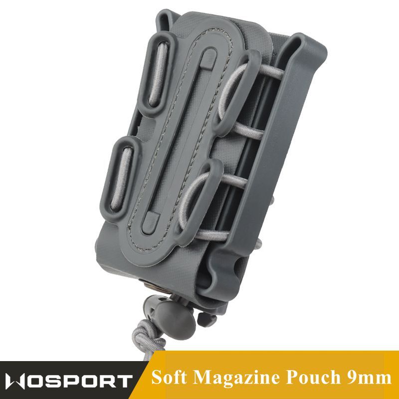 WOSPORT Outdoor Mini Soft Magazine Pouch 9mm Single Mag Storage Waist ...