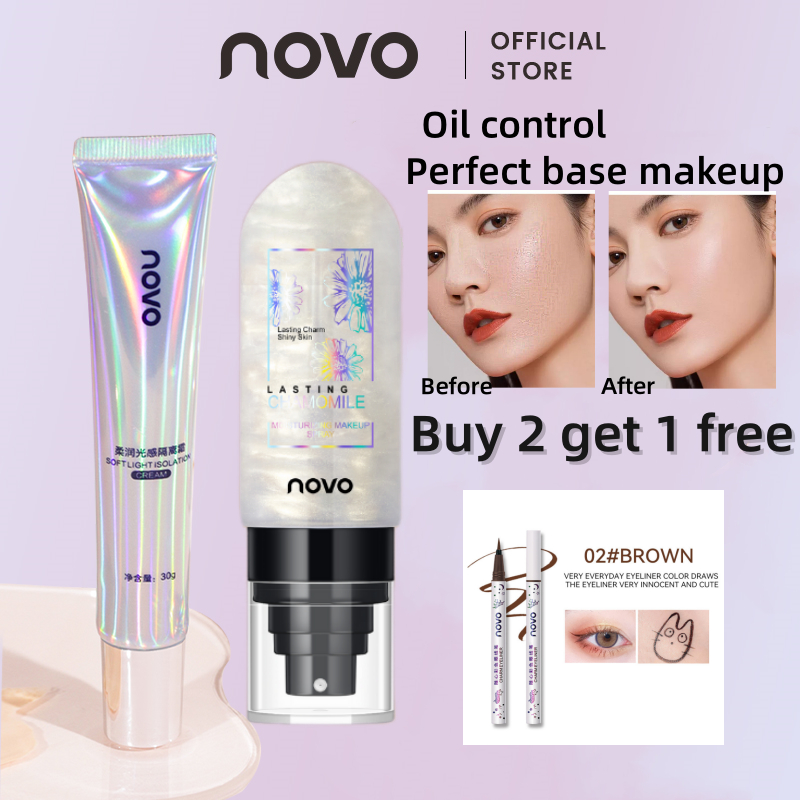NOVO Base makeup set Makeup Set Primer & Setting Spray Poreless Primer ...