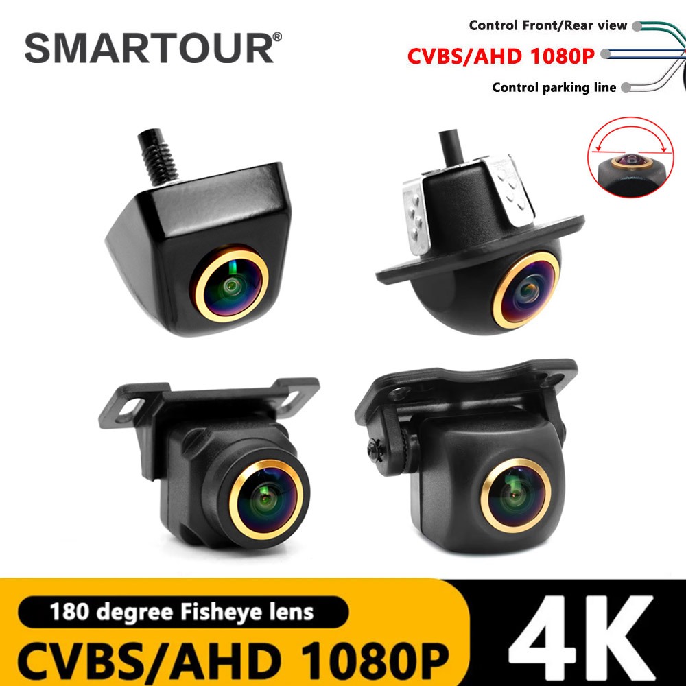 Car Rear View Camera 4K AHD CVBS 1080P HD Reversing Camera Wide Angle ...