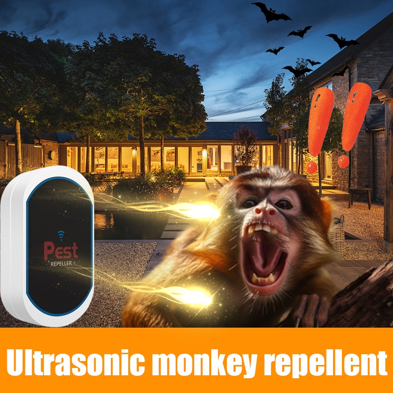 Ultrasonic monkey repellent HB halau monyet penghalau monyet monkey ...