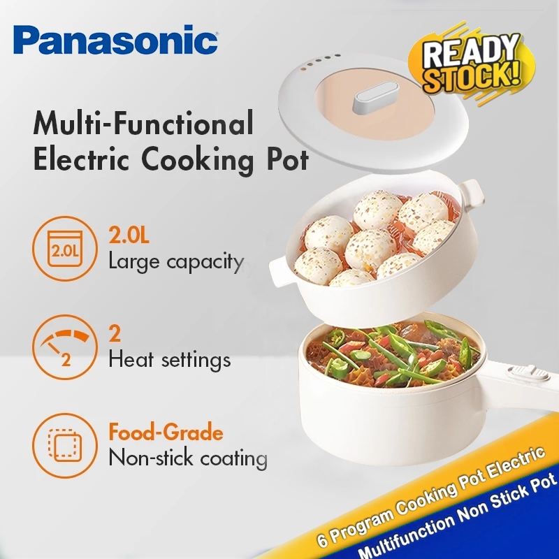 Panasonic multi-function rice cooker with steamer non-stick ceramic ...