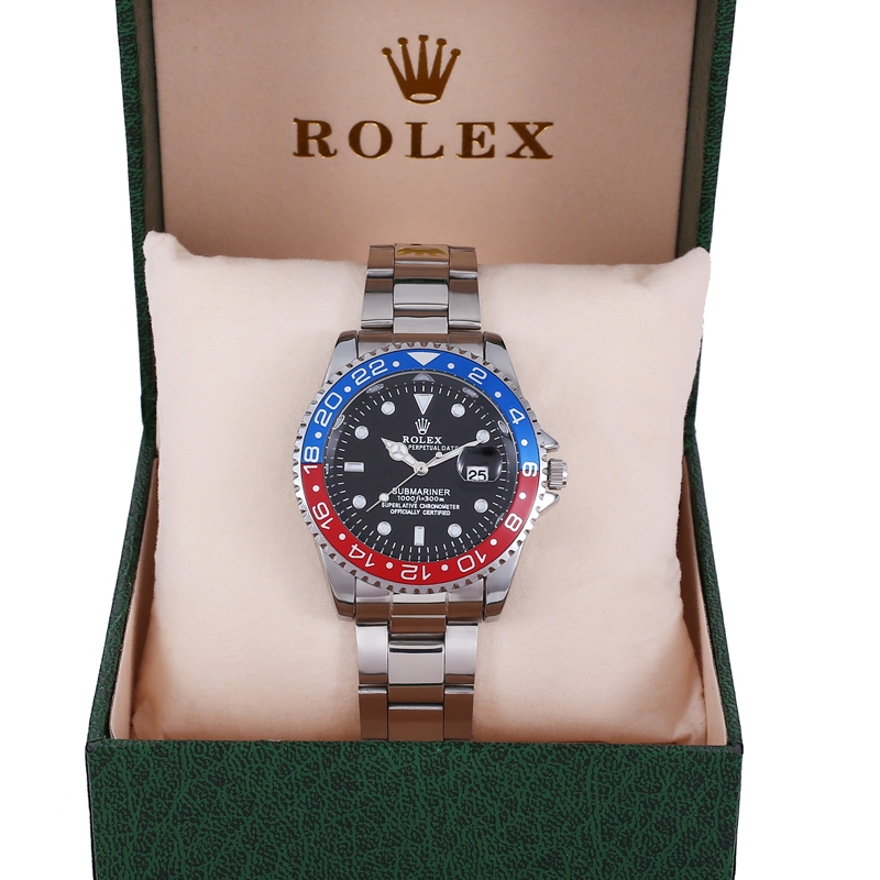 New color matching dial stainless steel strap men's business quartz ...