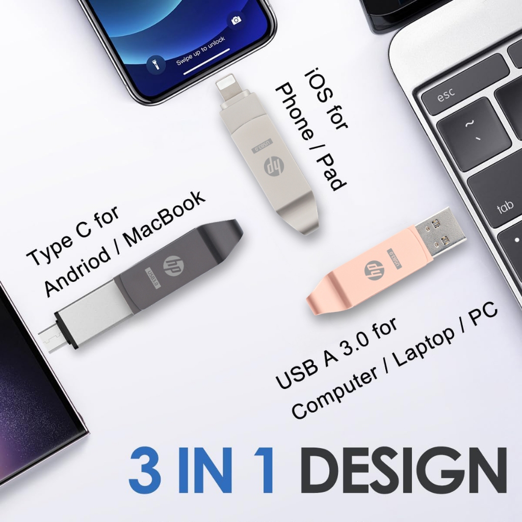 Hp Photo Stick Suitable for iPhone Flash Drive High Speed USB Memory ...