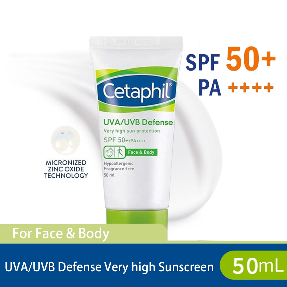 Cetaphil Sunscreen SPF 50+ /PA++++ 50ml Hypoallergenic Daily Facial ...
