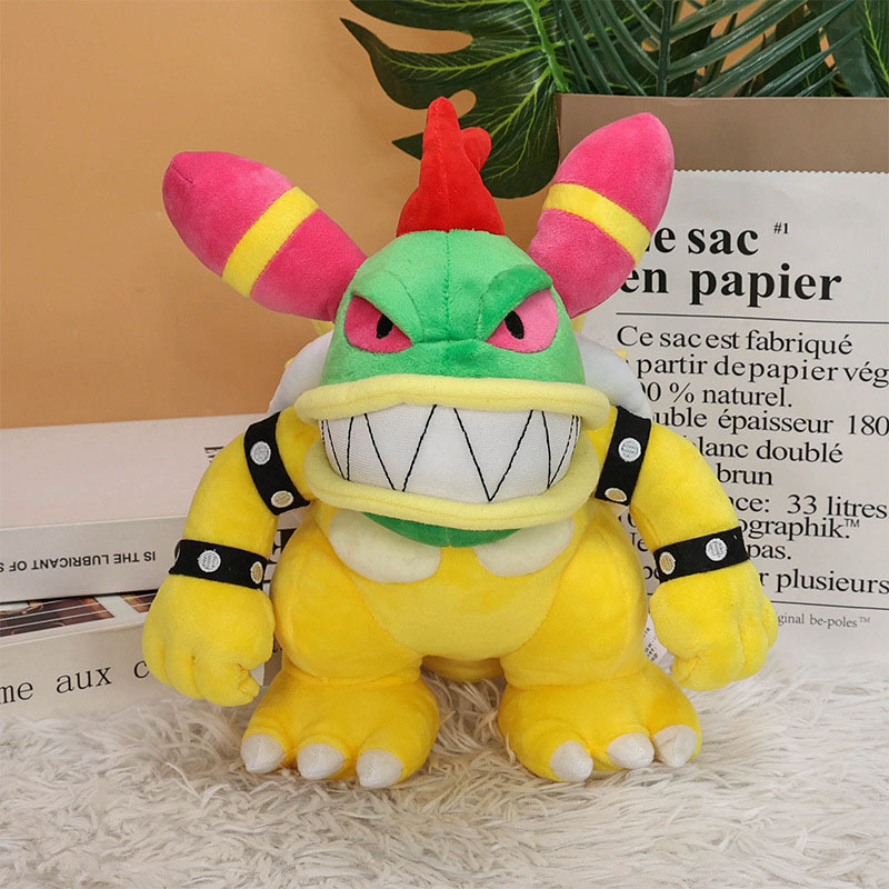 28cm Game Super Mario Plush Toys Kawaii Wonder Bowser Jr Anime Stuffed ...