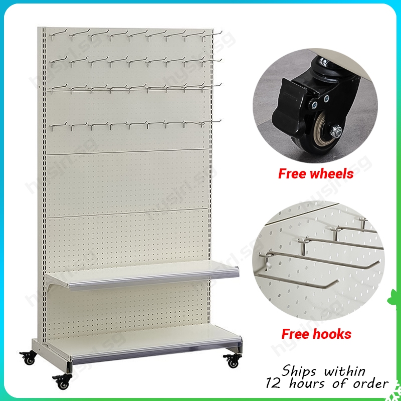 Supermarket shelves convenience store kiosk snacks hooks stationery ...