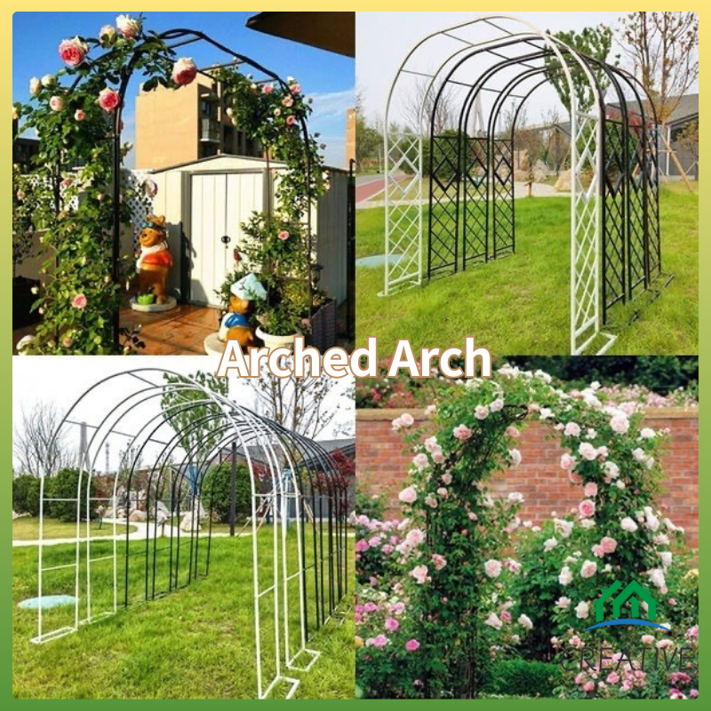 Garden Decoration Outdoor Arch Rack Wrought Iron Arch Wall Trellis For ...
