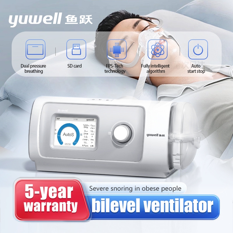 Yuwell Bi-level CPAP machine Anti-snoring and sleep apnea Suitable for sleep apnea syndrome and ...