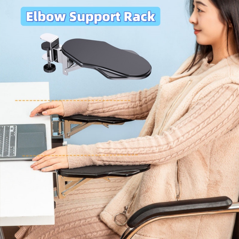 *Rotating* Computer Arm Rest Adjustable PC Wrist Rest Extender Desk ...