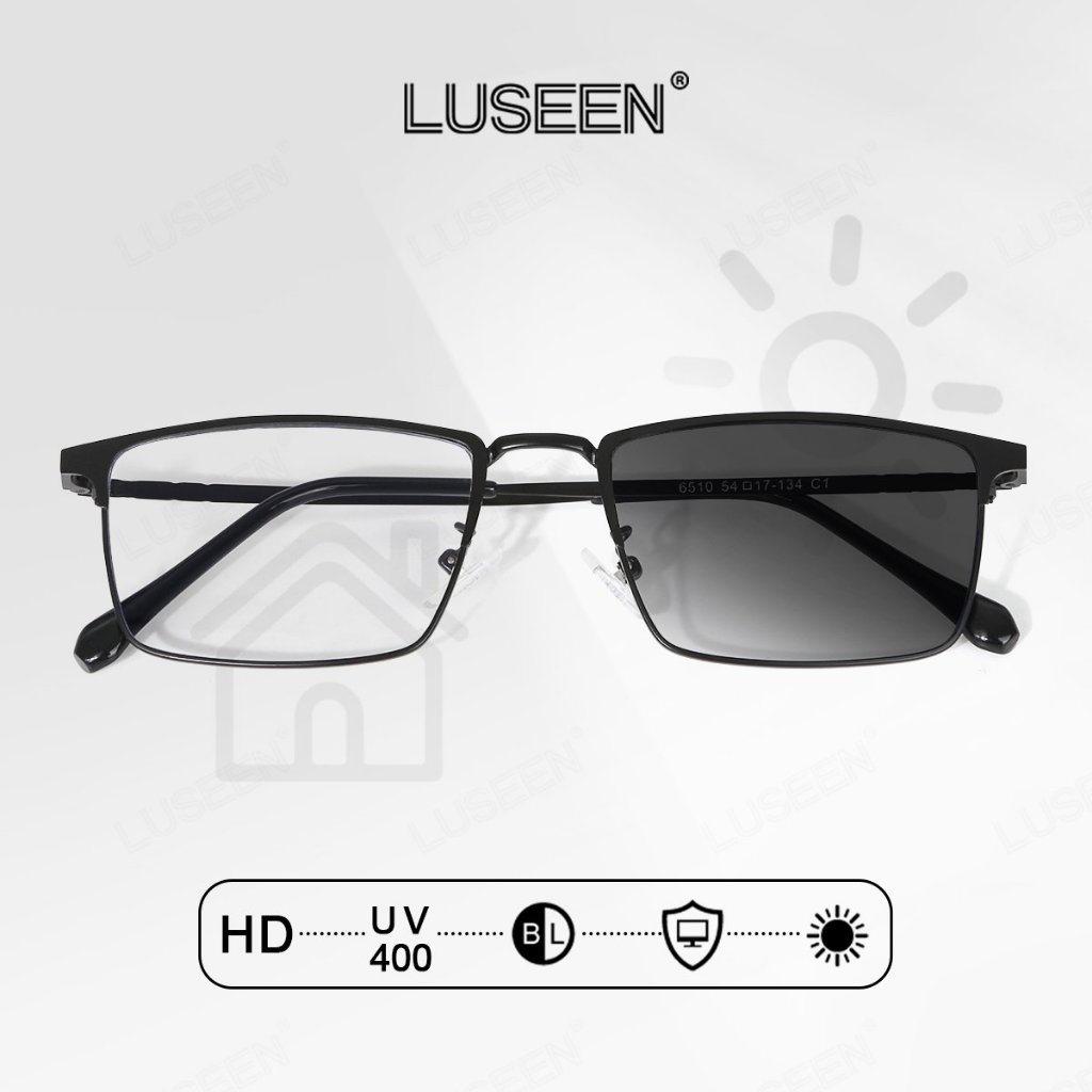 LUSEEN Eyewear Photochromic Anti Radiation Eyeglass Anti Blue Lens For ...