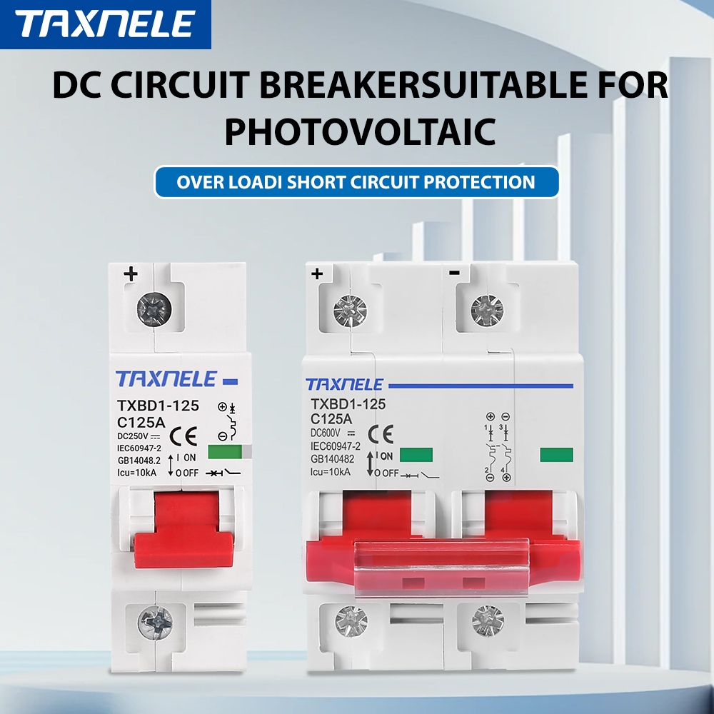 TAXNELE 1P 2P DC MCB 80A 125A 100A Solar Mini Circuit Breaker DC MCB ...