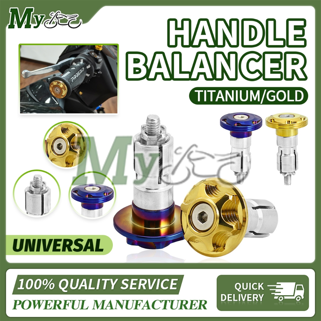 LC135 Y15 balancer cnc universal Handle Balancer CNC Alloy 2 PCS End Balancer Titanium Gold ...