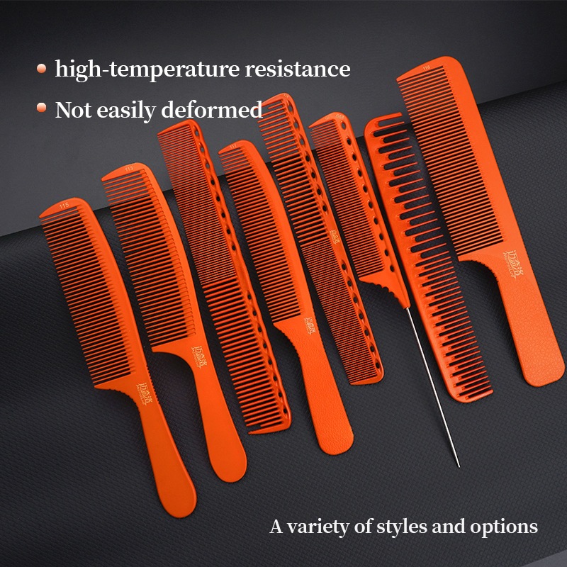 High Temperature Resistant Orange Hair Comb Set Multi-Size Apple Comb ...