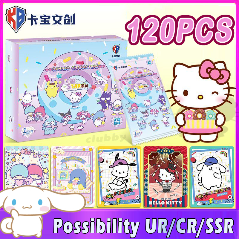 120PCS Sanrio card Kuromi melody rare UR/CR/SSR kad Anime kids cny gift ...