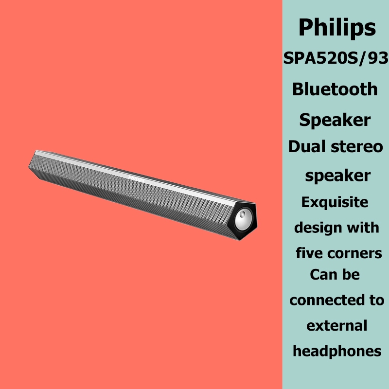 Philips SPA520S/93 Bluetooth 4D Surround Speaker Home Theater Sound ...