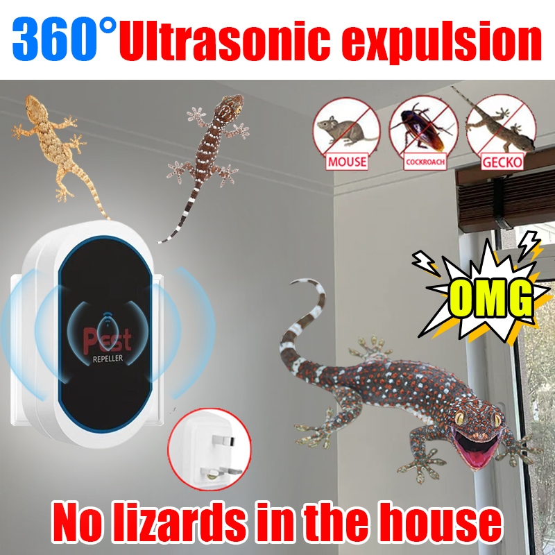 360°Ultrasonic expulsion SG lizard repellent lizard trap lizard killer ...