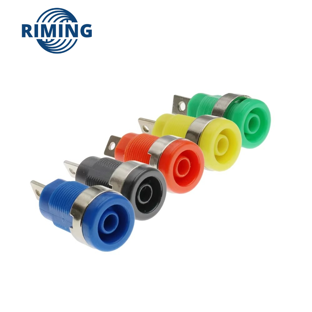 Insulated Safety 32A 4MM Banana Terminal 6 Colors Female Jack Panel ...