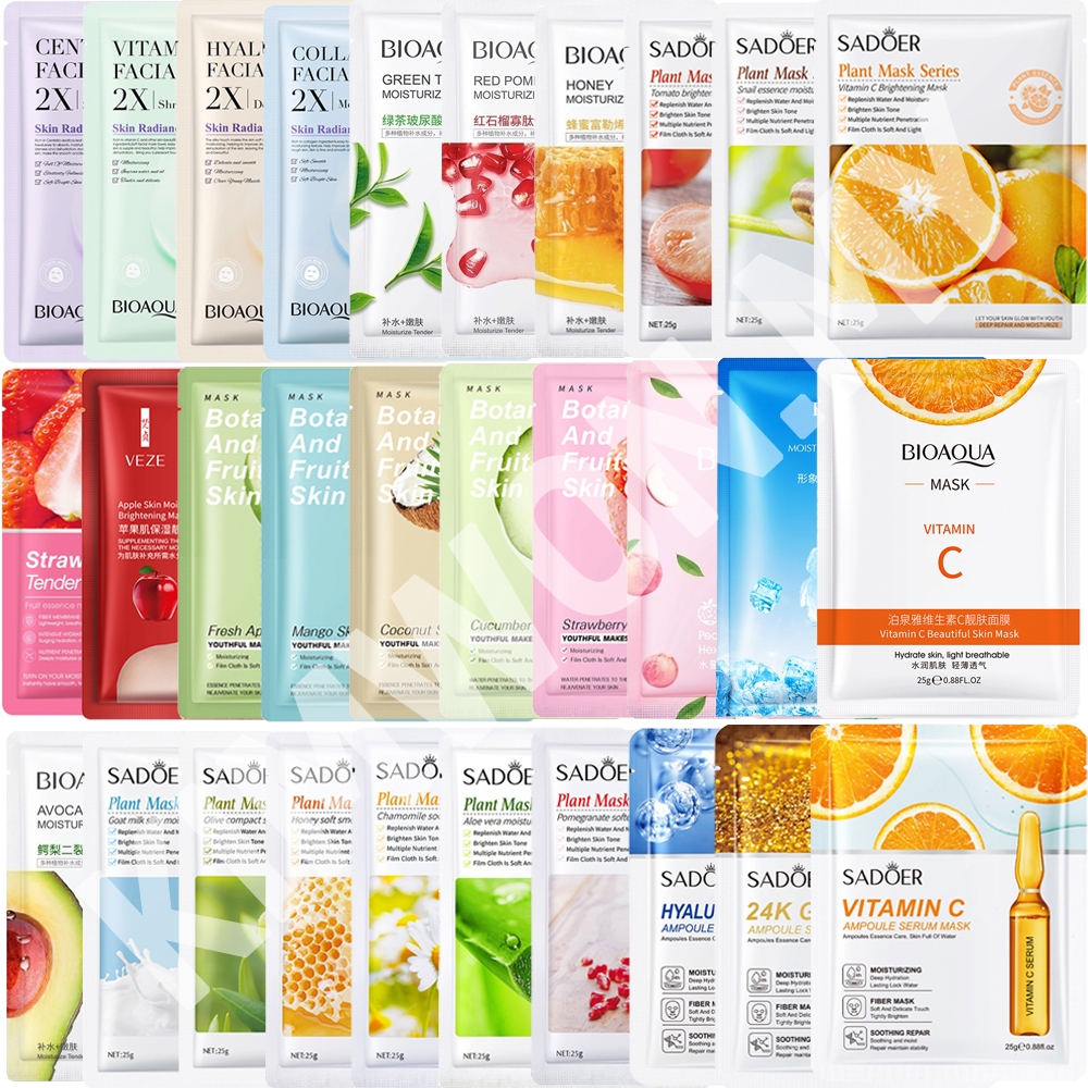 【30/50/70 PCS random facial mask】nicotinamide Moisturizing Skin Care ...