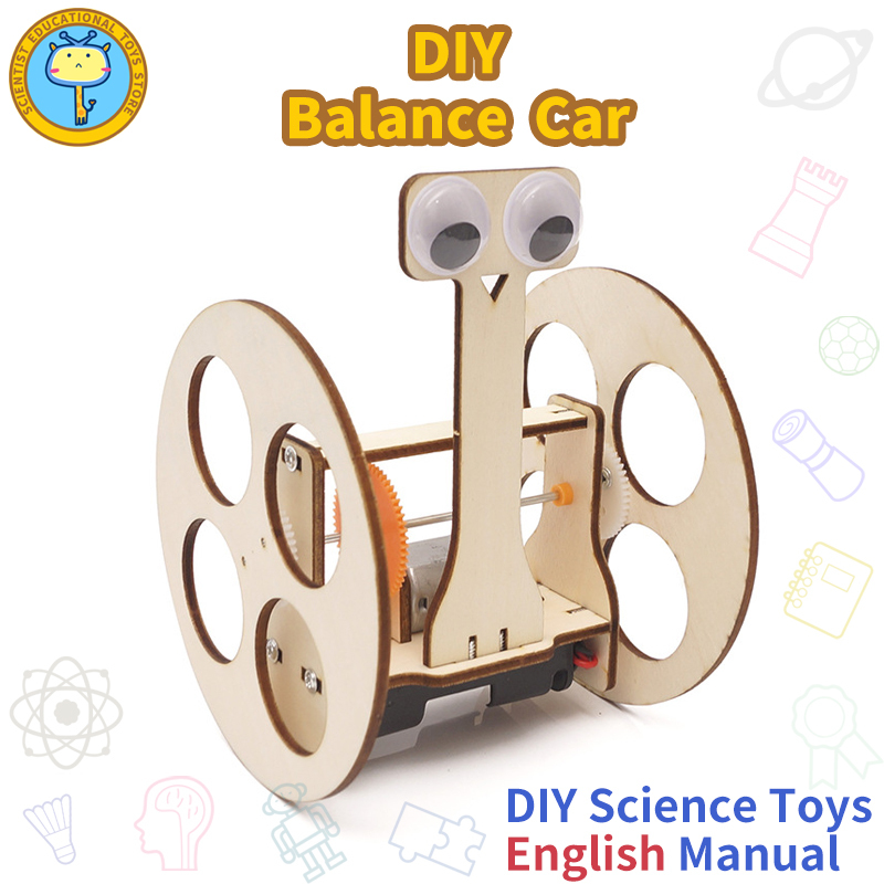 🚀Science Toys🔥DIY Balance Car Robot STEM Kit Kids Educational Assemble ...