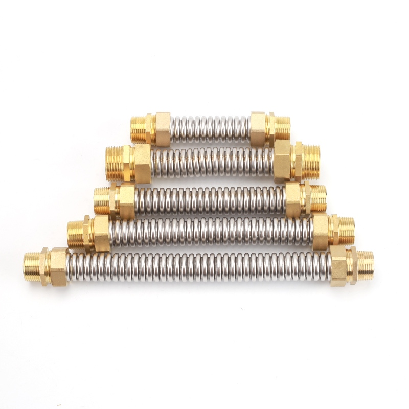 【XL2】1/2" 3/4" 1" BSP Copper Male Thread 304 Stainless Steel Bellows ...