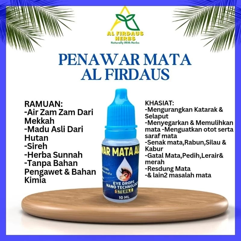 Penawar Mata Al Firdaus Eye Drops | Shopee Malaysia