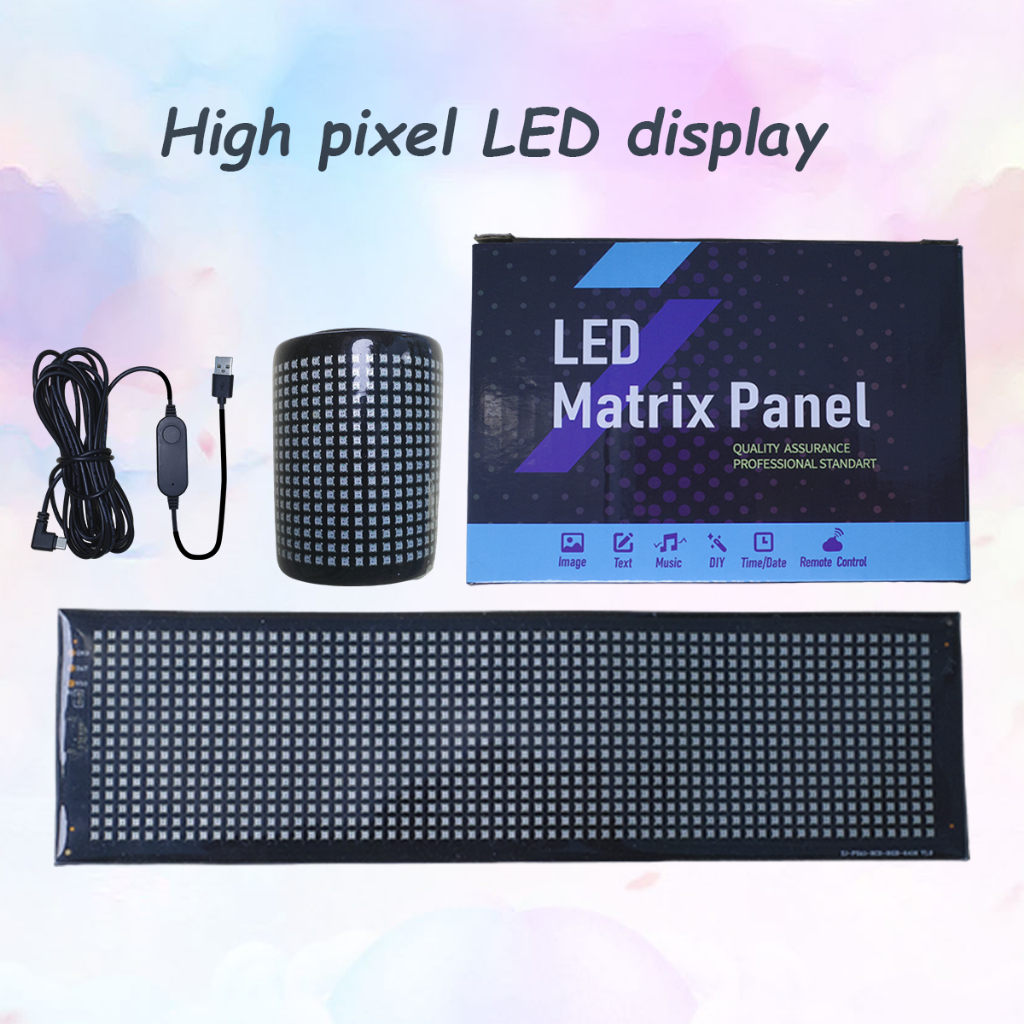 High density LED matrix screen narrow border water USB high pixel ...