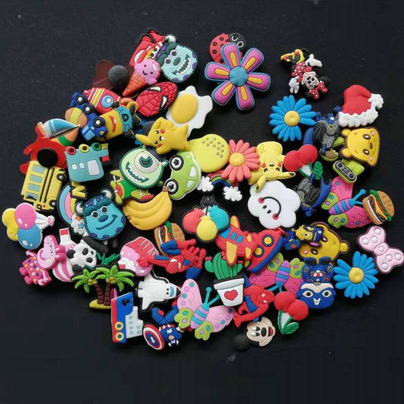 80 pcs buckle Jibbitz Letter can choose design ready stock cartoon ...