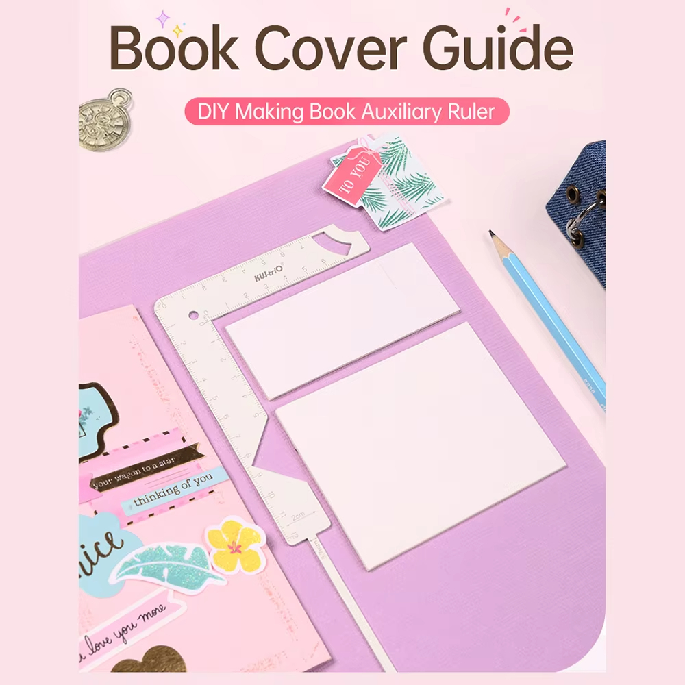 KW-TRIO Book Cover Guide Metal Bookbinding Tool DIY Making Book ...