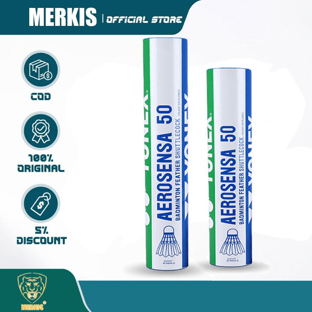 Yonex Shuttlecocks AS-50(12/6Pcs) for Competition FIVB Approved Goose ...