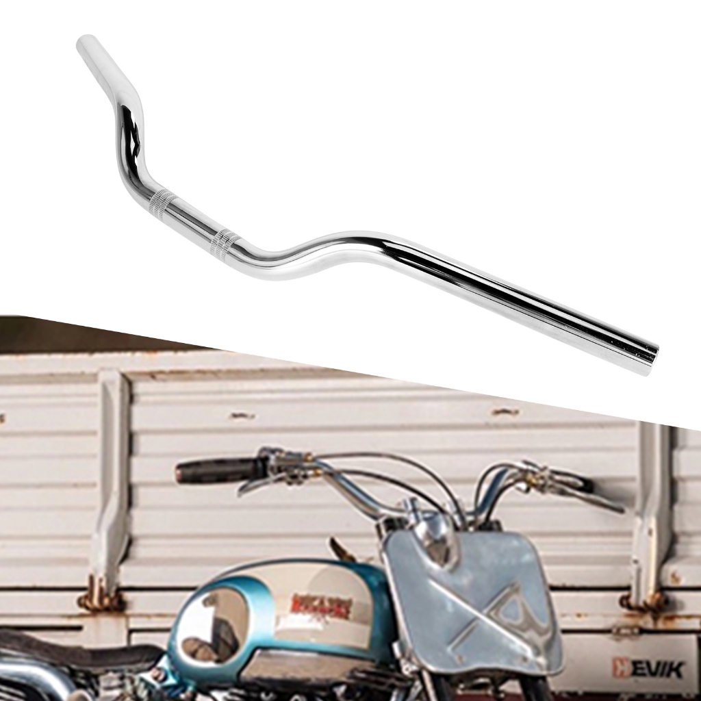 7/8" 22MM Motorcycle Retro Bend Handlebar Handle Bar Universal Handle ...