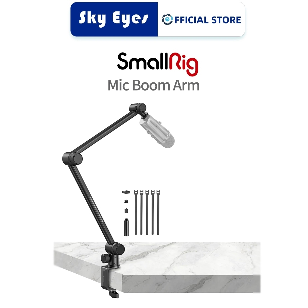SmallRig Mic Boom Arm with Desk Mount Clamp for Podcasting/Streaming ...