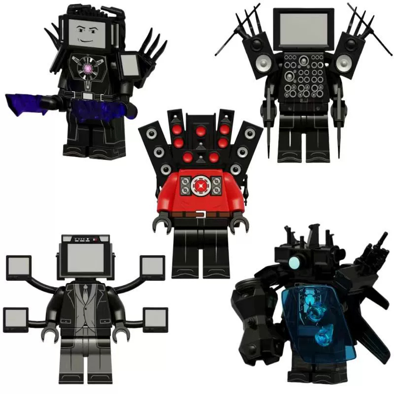 24-piece set of Lego TV Man 3.0, various characters Toilet Man, Time ...