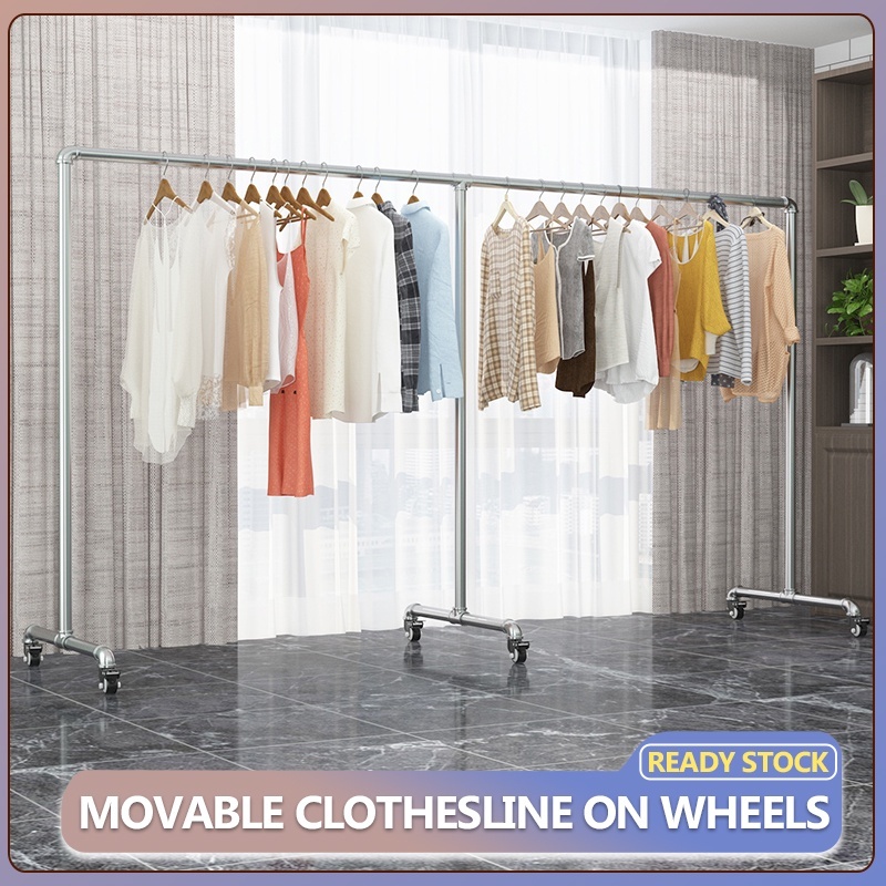 stainless steel clothes organizer drying corner hanging pole hanger ...
