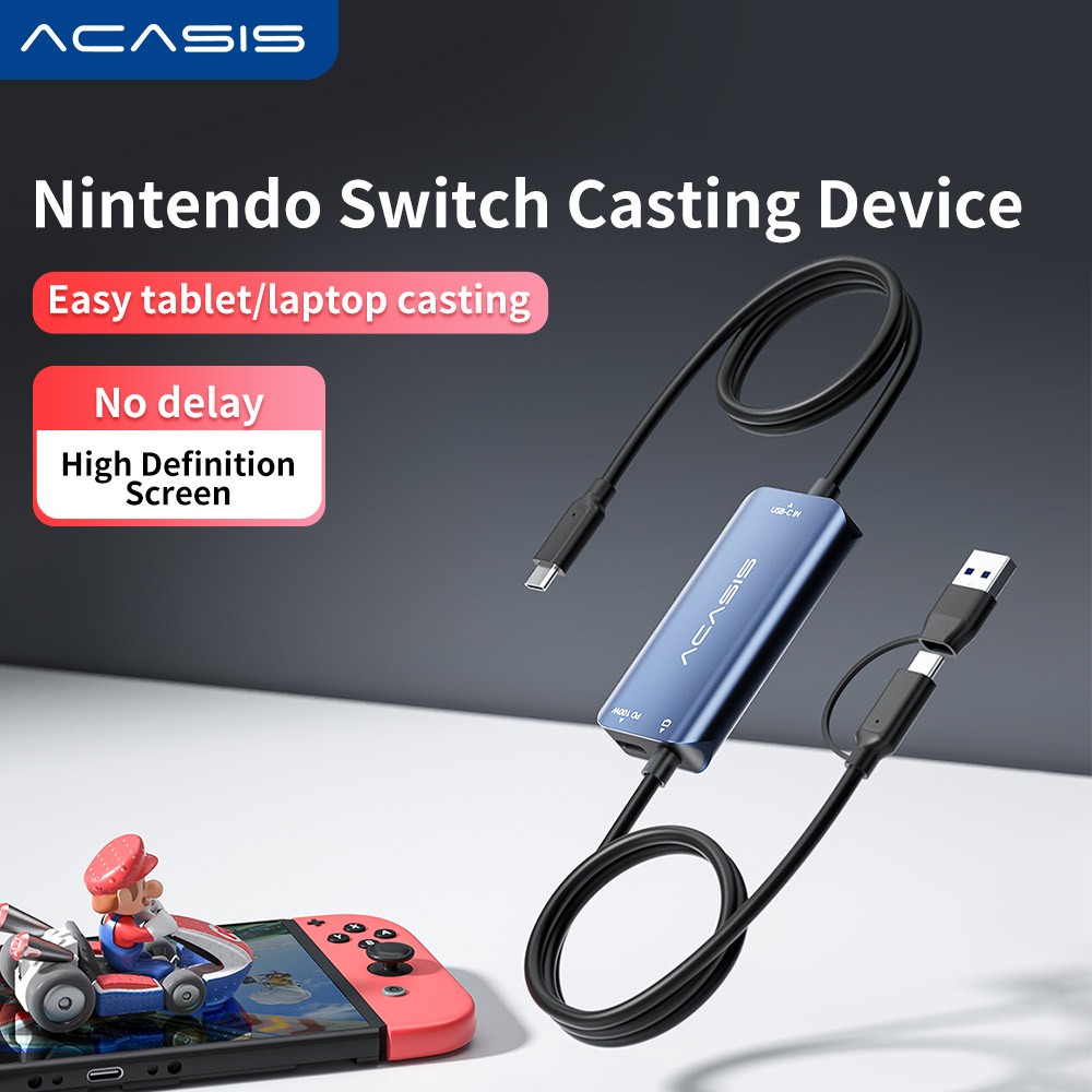 ACASIS USB3.0 Mini Type-C To USB Audio Capture Card 1080p60fps Capture ...