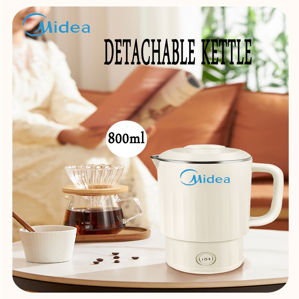 Midea 800ML Folding Electric Kettle 304 Double Inner Tank Stainless ...