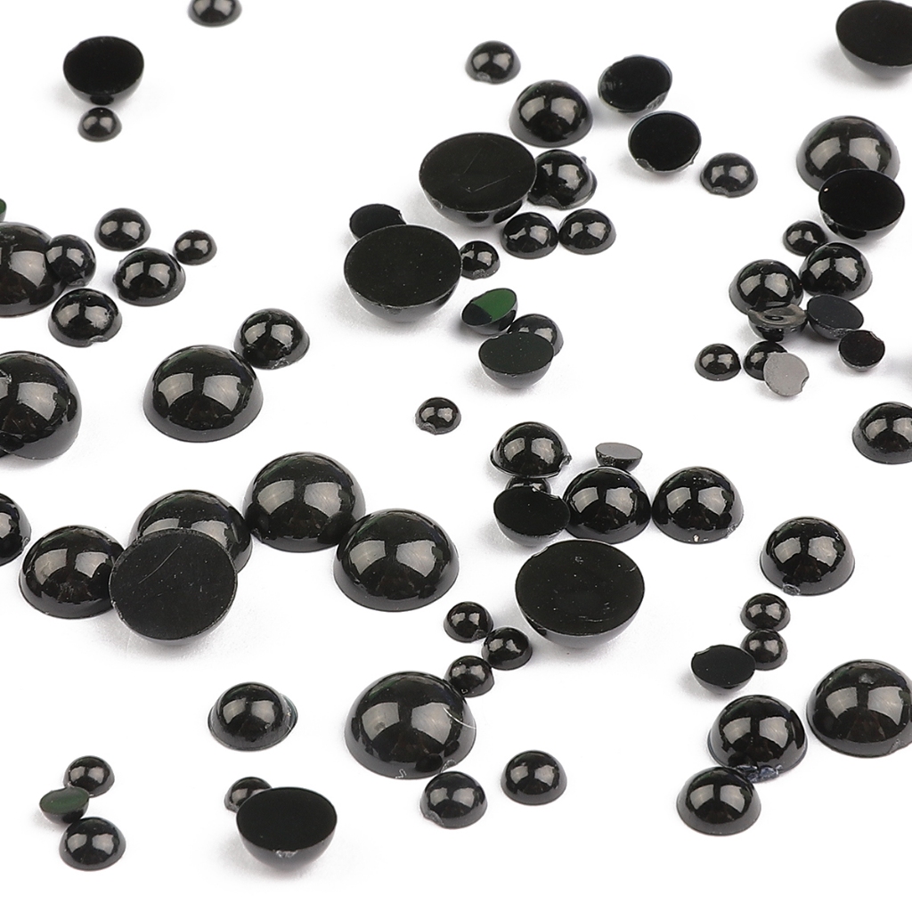 Black Round Eyes Acrylic Toy Doll Eyes Handmade Doll Plush Doll Eye ...