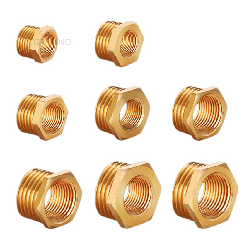 【JNY3】Brass Hex Bushing Reducer Pipe Fitting 1/8 1/4 3/8 1/2 3/4 F to M ...