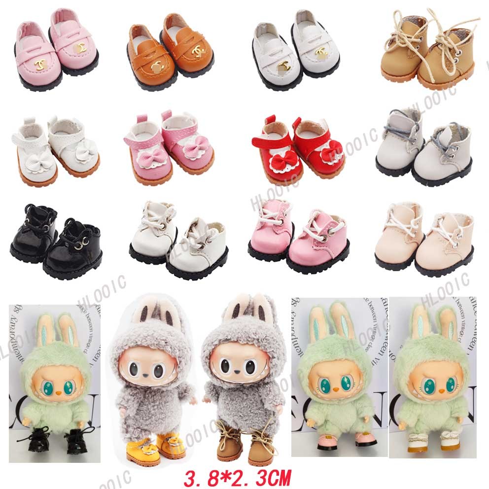 15cm 17cm Labubu shoes Labubu V1 V2 have a seat macaron doll clothing ...