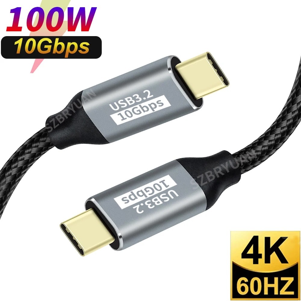 Type-C3.1 Gen2 10Gb 100W USBC Type C Cable For Samsung Xiaomi Micro ...