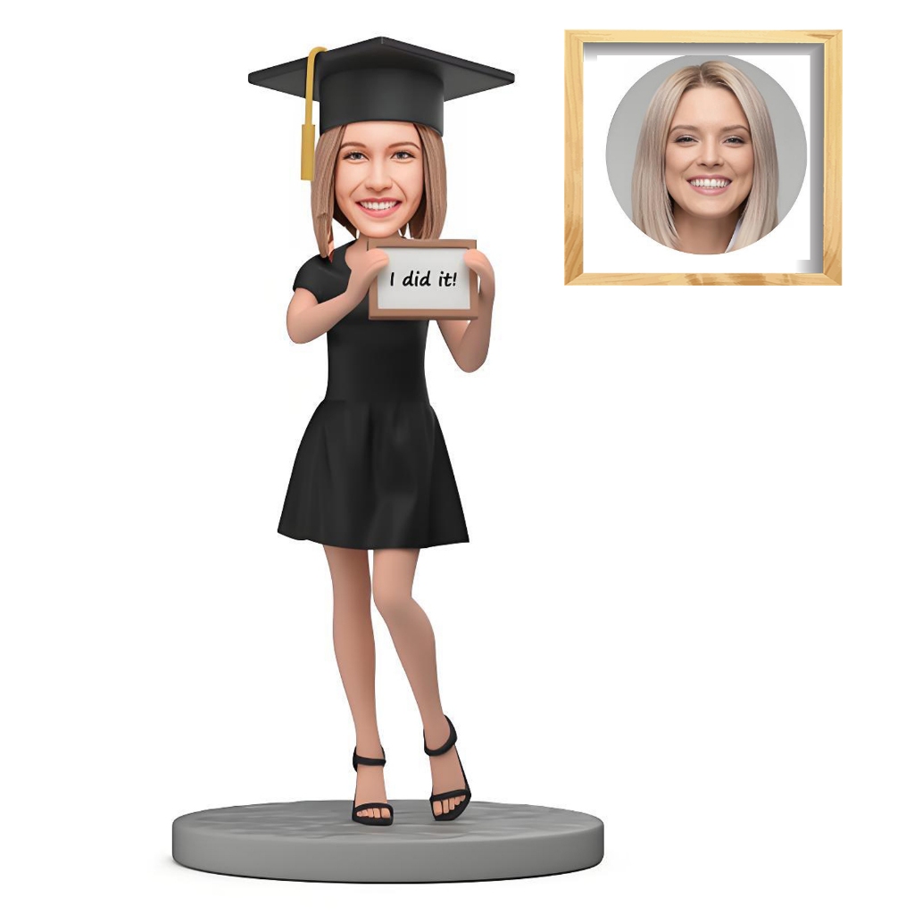 Custom Graduation Bobblehead Figurine | Personalized Graduate Statue ...