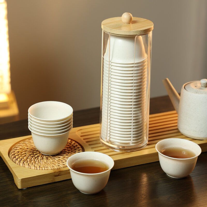 High-End Disposable Kung Fu Tea Cup Tea Set Household Tea Savoring Cup ...