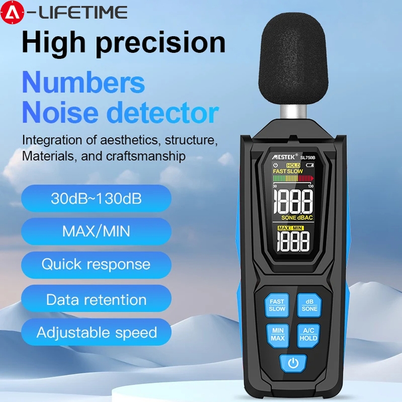 Professional Decibel meter 30-130dB Audio Teste Sound Tester Digital ...