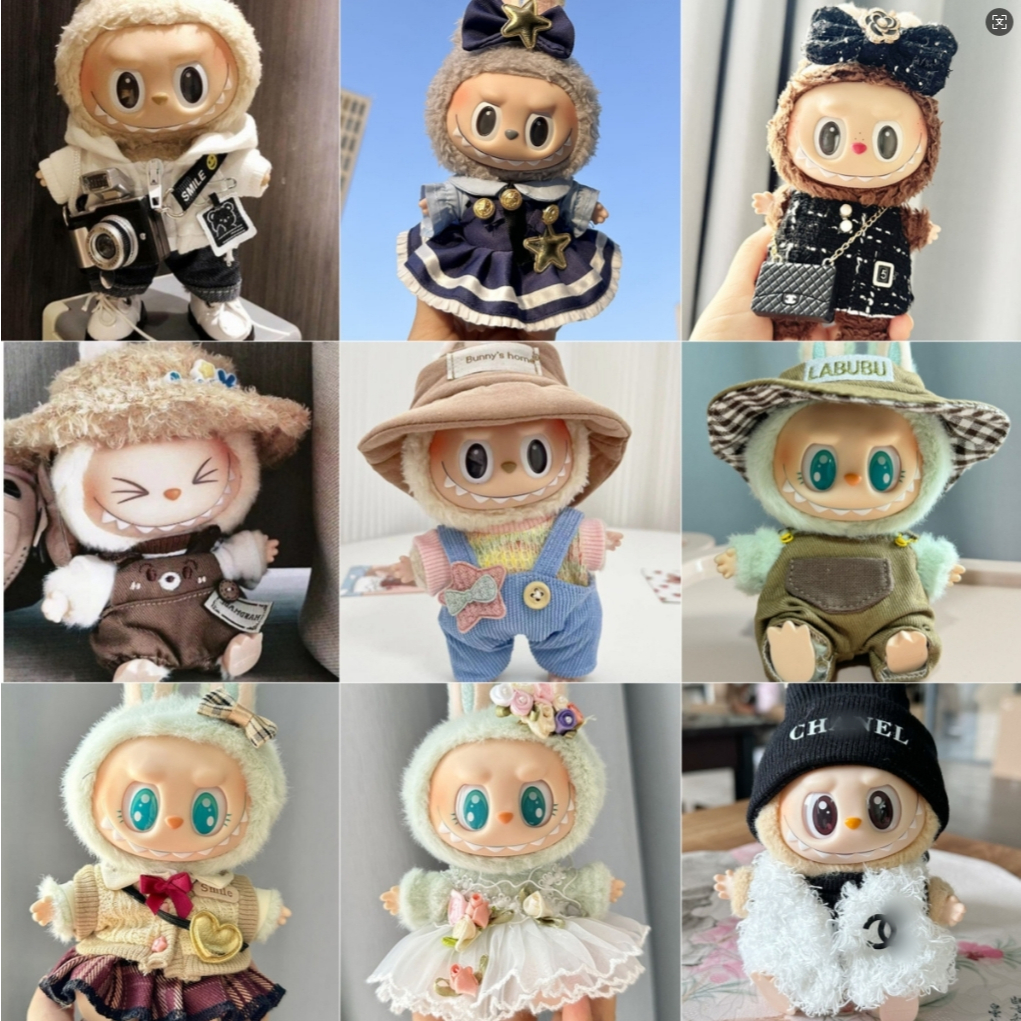 14-17cm labubu clothes [Only Clothes] labubu v1v2 Second Generation ...