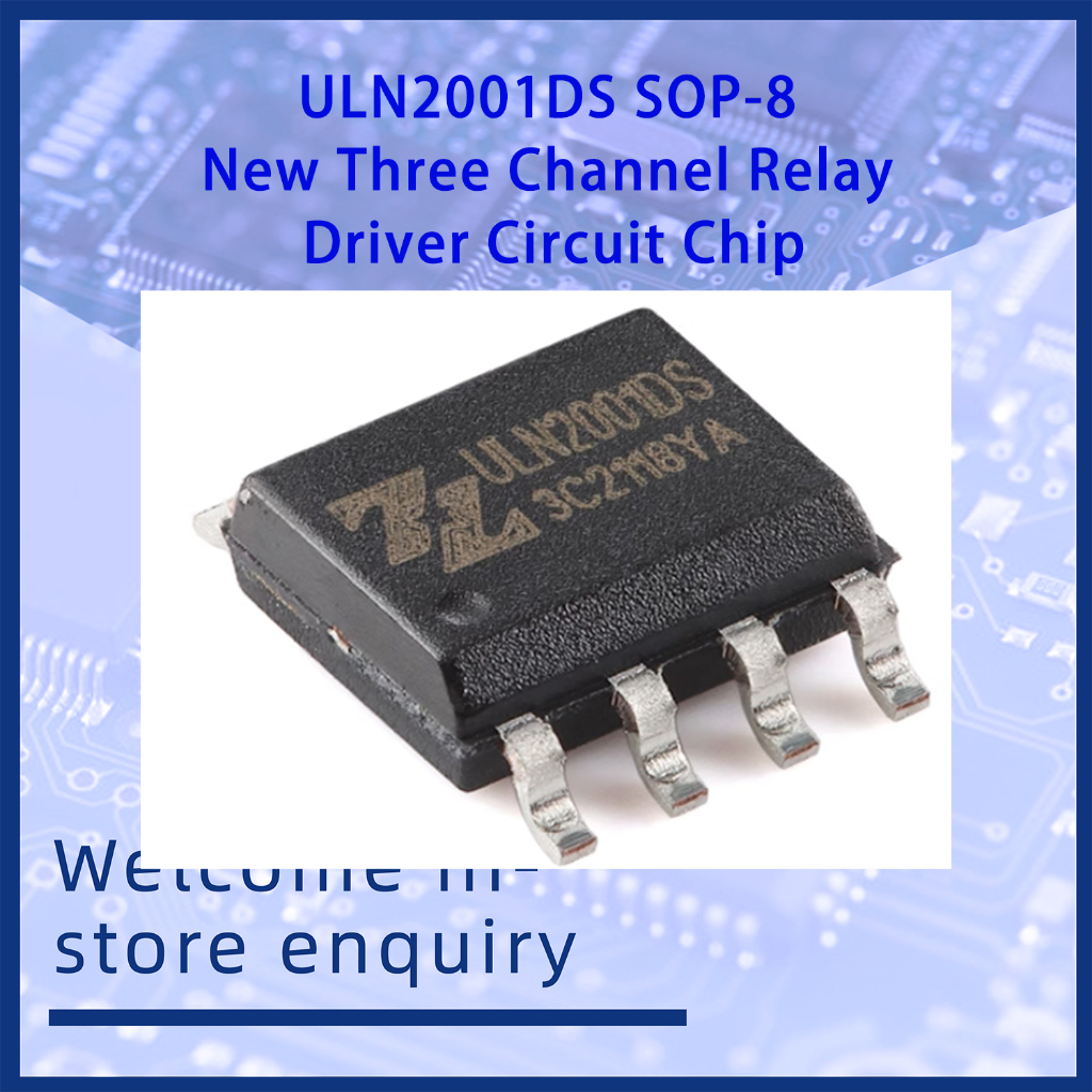 ULN2001DS SOP-8 New Three Channel Relay Driver Circuit Chip | Shopee ...