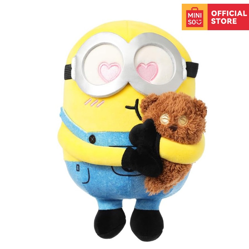 MINISO 7.9" Minions Stuffed Animals Plush Toys, Cute Sleeping Bedding ...