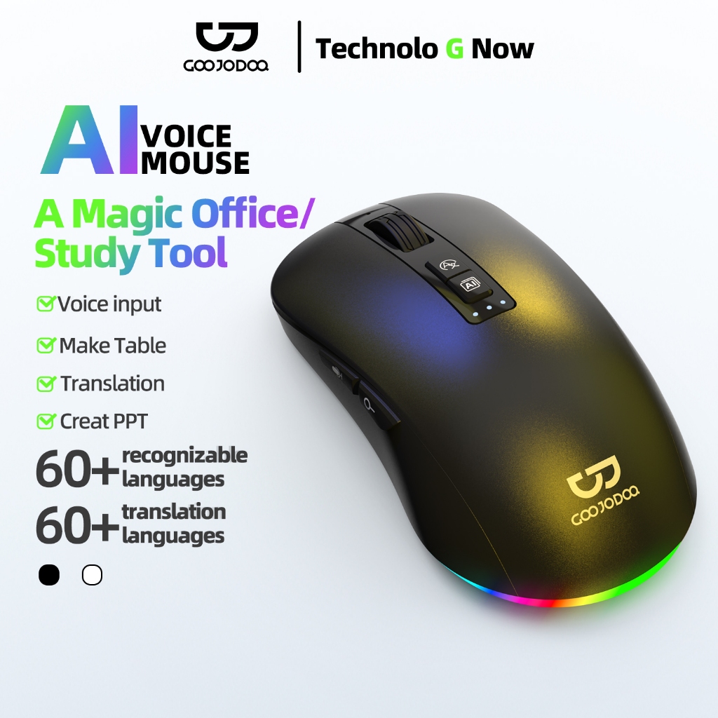 GOOJODOQ AI Voice Dual Mode Multi-Fungsi Bluetooth Tetikus | Shopee ...