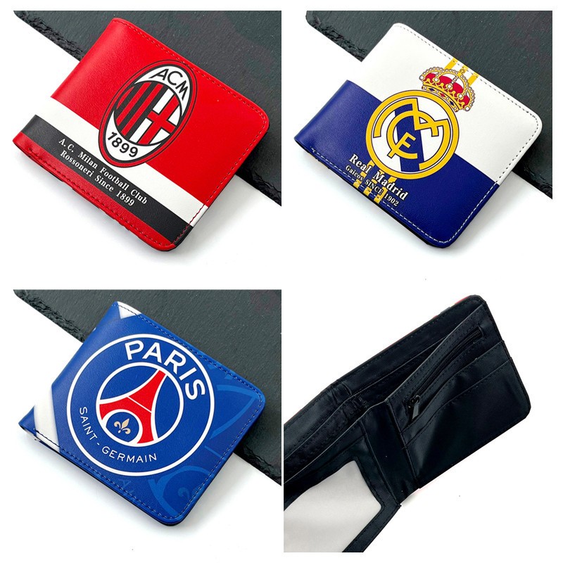 AC Milan Barcelona Real Madrid Messi Ronaldo Football Wallet Short ...